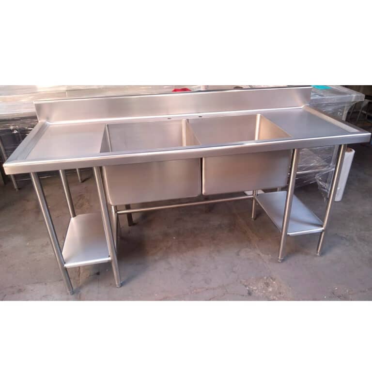 Mesa lisa con tarja – Inoximobel